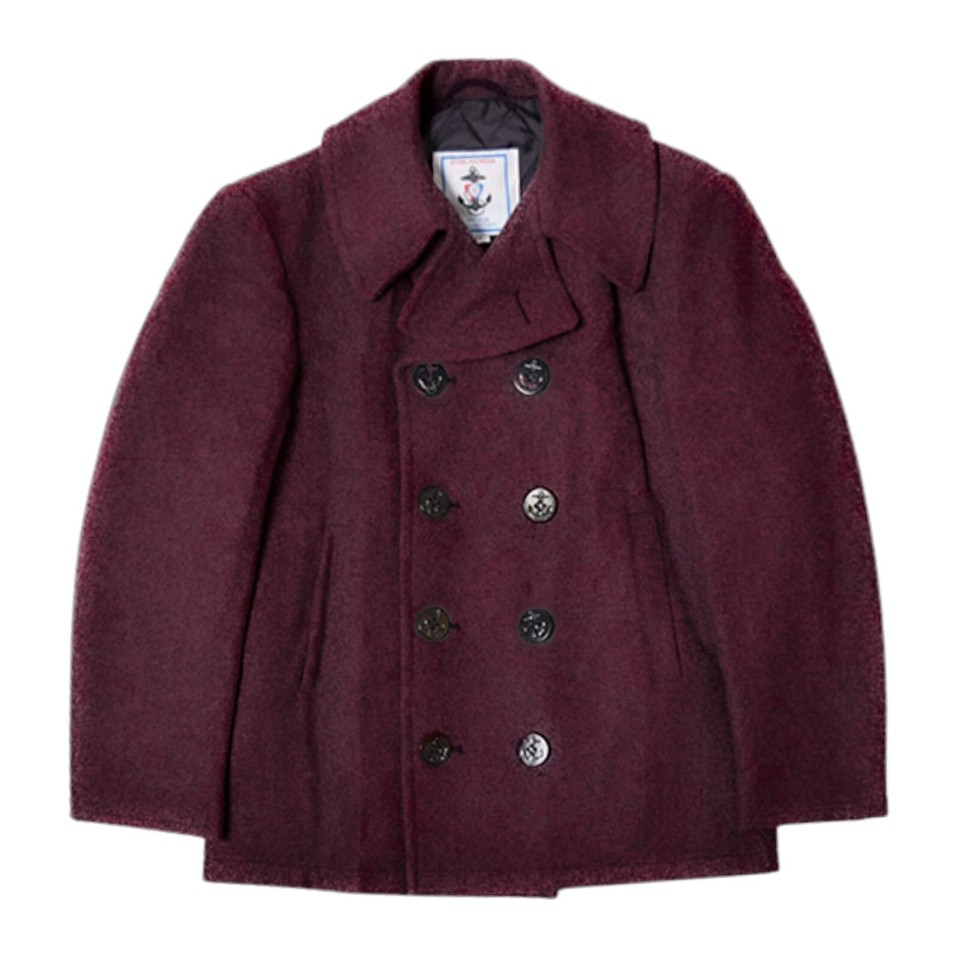 Sterlingwear, Classic Wool Blend Peacoat, Mens, Multiple Colors, Made ...