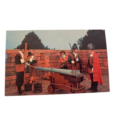 Gun Deck First Fort Pilgrim Gun Crew Plymouth, MA Vintage Postcard | eBay
