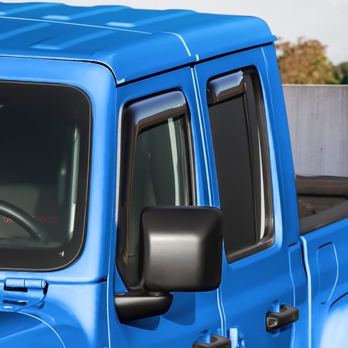 Rain Guards Vent Visors Shade for 2020-2024 Jeep Gladiator | eBay