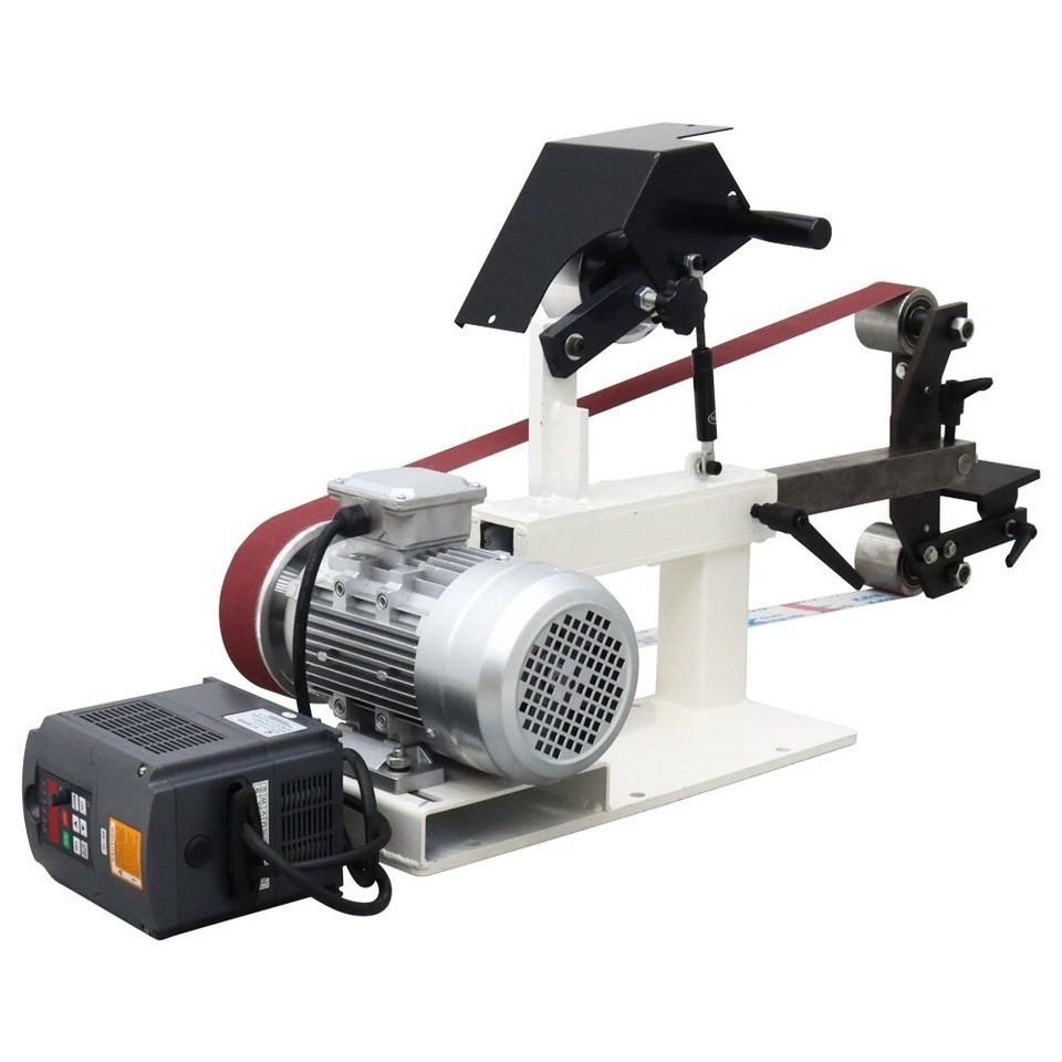 72-82" Belt Sander with 3 Grinding Wheel Variable Speed Control Arc ...