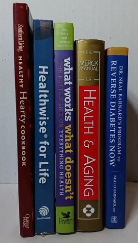 5 Health books Healthwise For Life THE MERCK MANUAL Healthy Heart WHAT ...