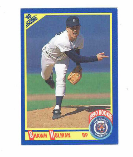 Shawn Holman #38 Relief Pitcher Detroit Tigers #620 Score 1990 Baseball ...