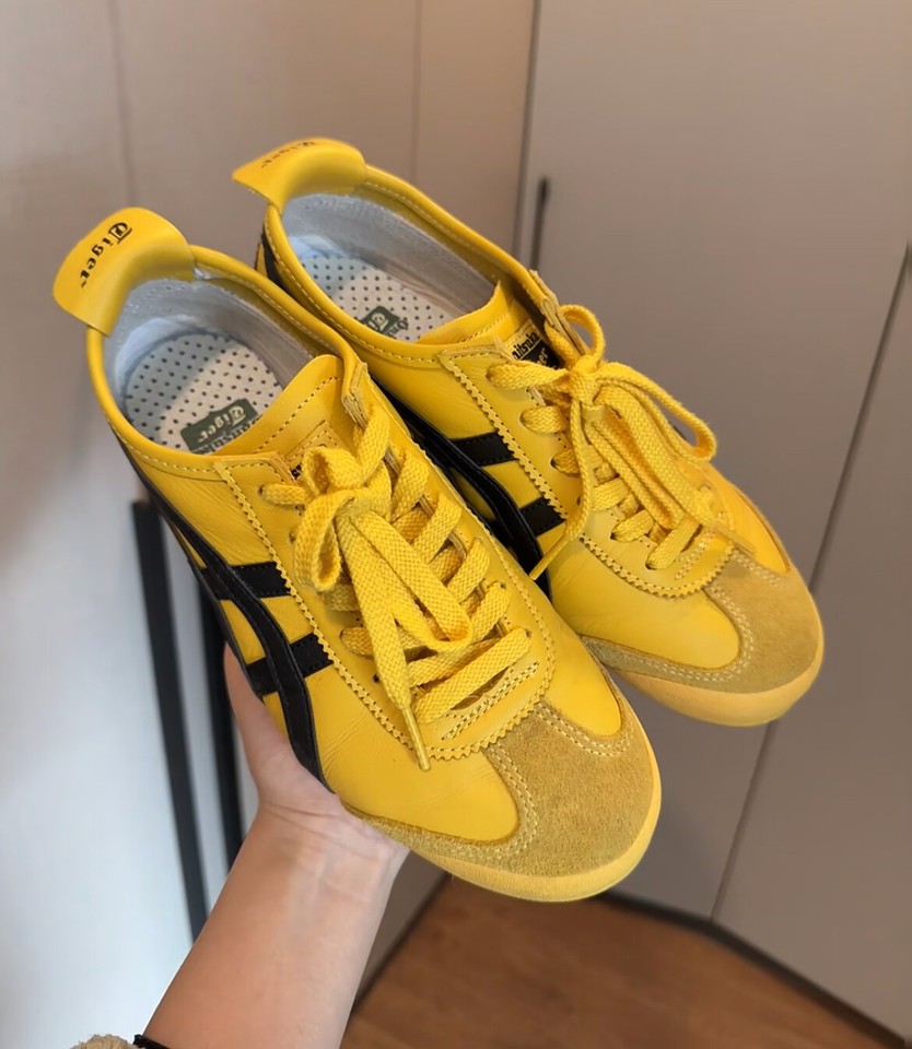Onitsuka Tiger MEXICO 66 YELLOW BLACK Shoes New Without Box 1183C102 ...