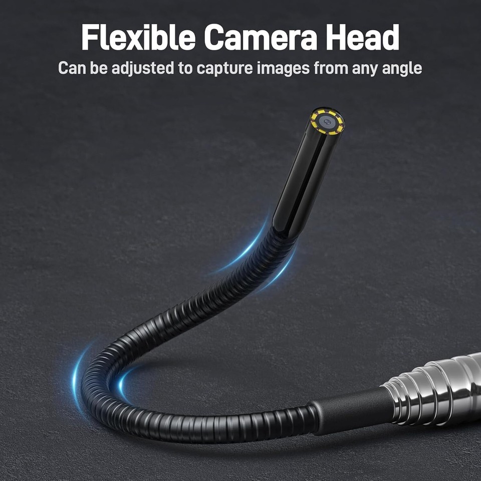 USB-C Borescope Inspections Telescopic Pole Camera Fit for Android and ...