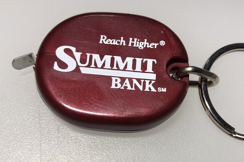 Summit Bank Tape Measure Banking Loan Credit Checking Finance Keychain ...