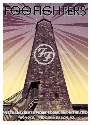 Foo Fighters Virginia beach concert Poster Signed By Scott James ...