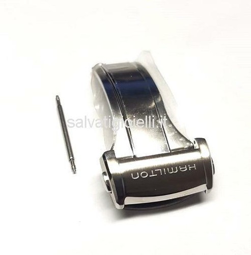 Original Hamilton 18mm Polished Steel Deployment Watch Buckle Clasp ...