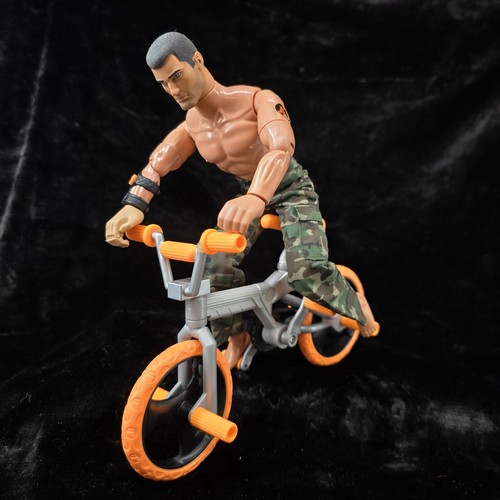 Hasbro Max Steel Action Man 12" Figure BMX Bike Camo Pants Vintage 1996 ...