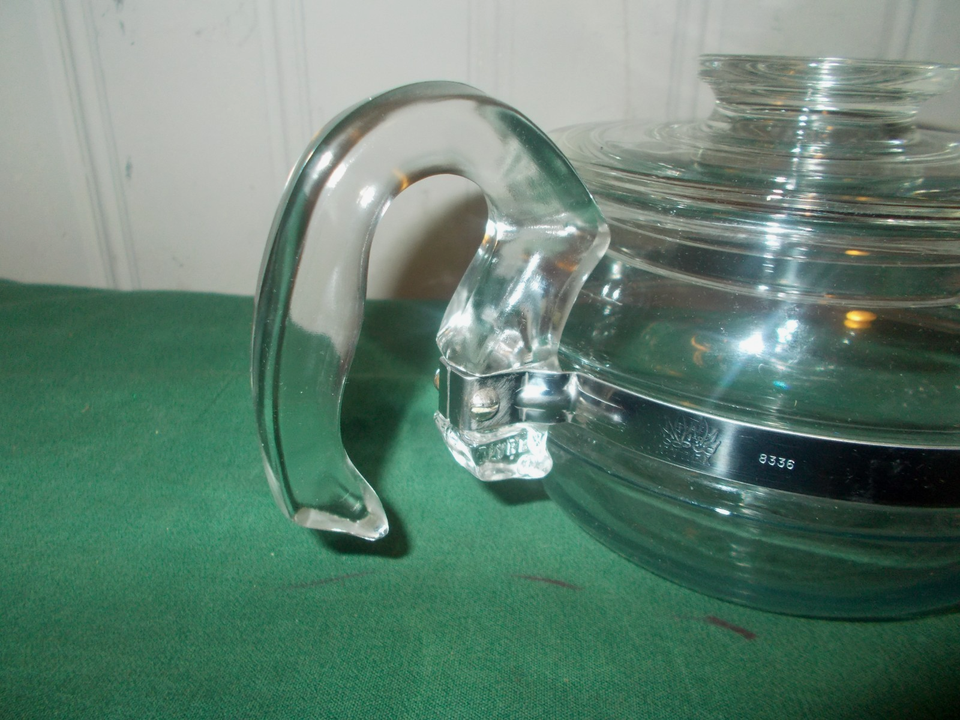 VINTAGE 6 CUP PYREX TEA POT NUMBER 8446-B U.S.A. EXCELLENT! | eBay