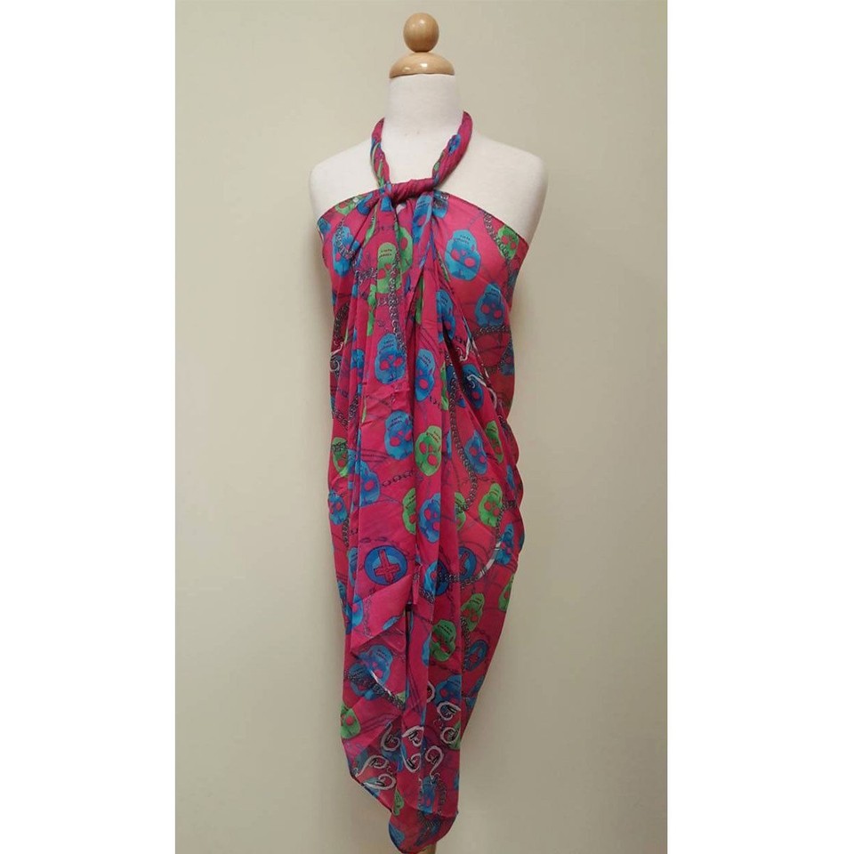 Women's Summer Pareo Dress Sarong Beach Bikini Swimwear Cover Up Scarf ...