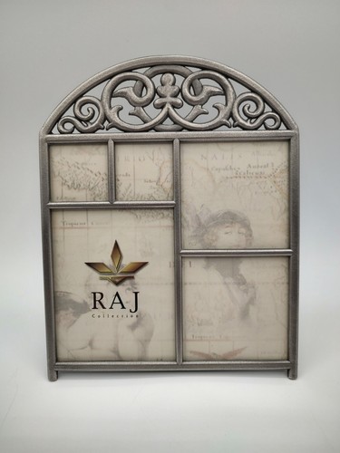 RAJ Collection Metal Tribal Accent Design Picture Frame - Holds 5 ...