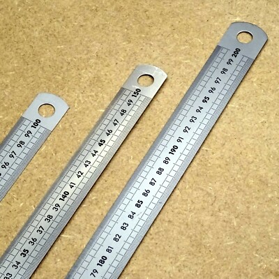 Flexible Inox Stainless Steel Measuring Metric Rule Ruler 1m, 1.5m & 2m ...