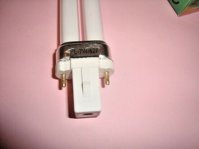 PL 7 watt/ 827 G23 base (2 pin) fluorescent bulb 2700K Warm White 360 ...