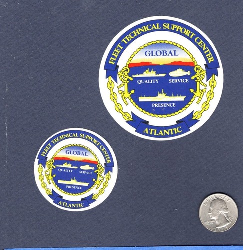 Sticker Fleet Technical Support Center ATLANTIC NAVY Ship Squadron ...