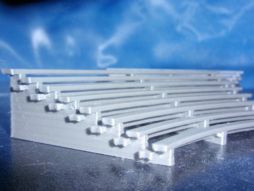 HO Scale Curved Bleachers 2 Pack - Custom colors - Type #4 | eBay