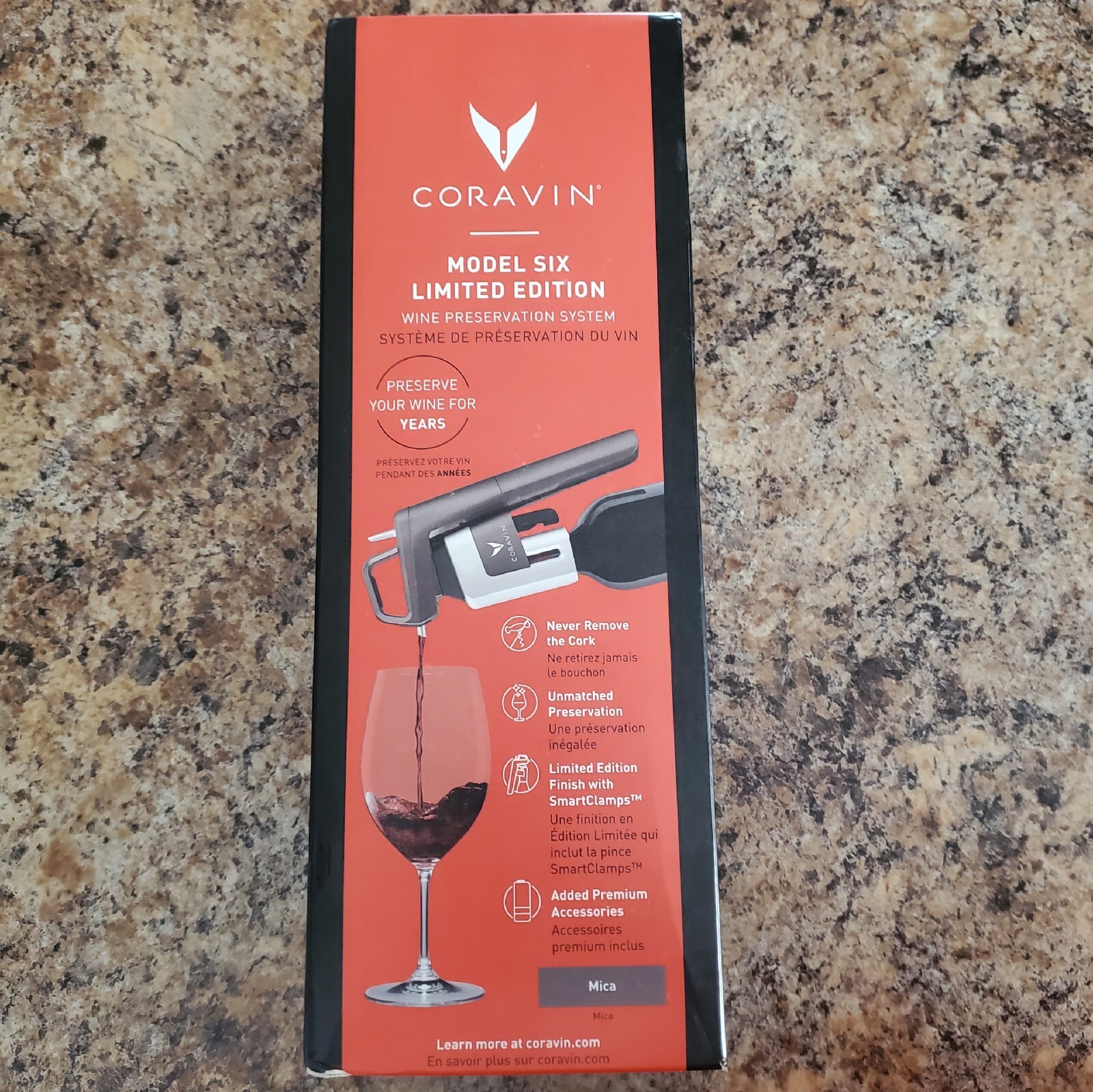 Coravin Model 6 Wine Preservation System in Mica - Black - 112278 for ...