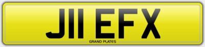 JEFF X JEFFREY JEF NUMBER PLATE GEOFF REGISTRATION J11 EFX BARGAIN ...