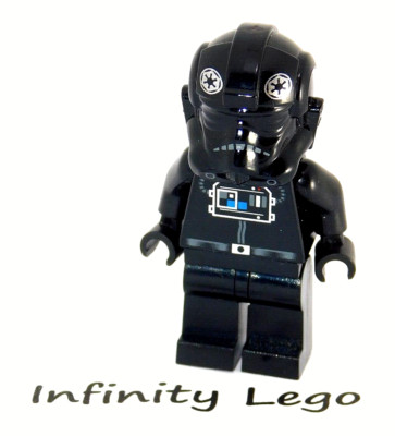 LEGO Star Wars TIE Defender Pilot Minifigure with Black Head (8087 7958 ...