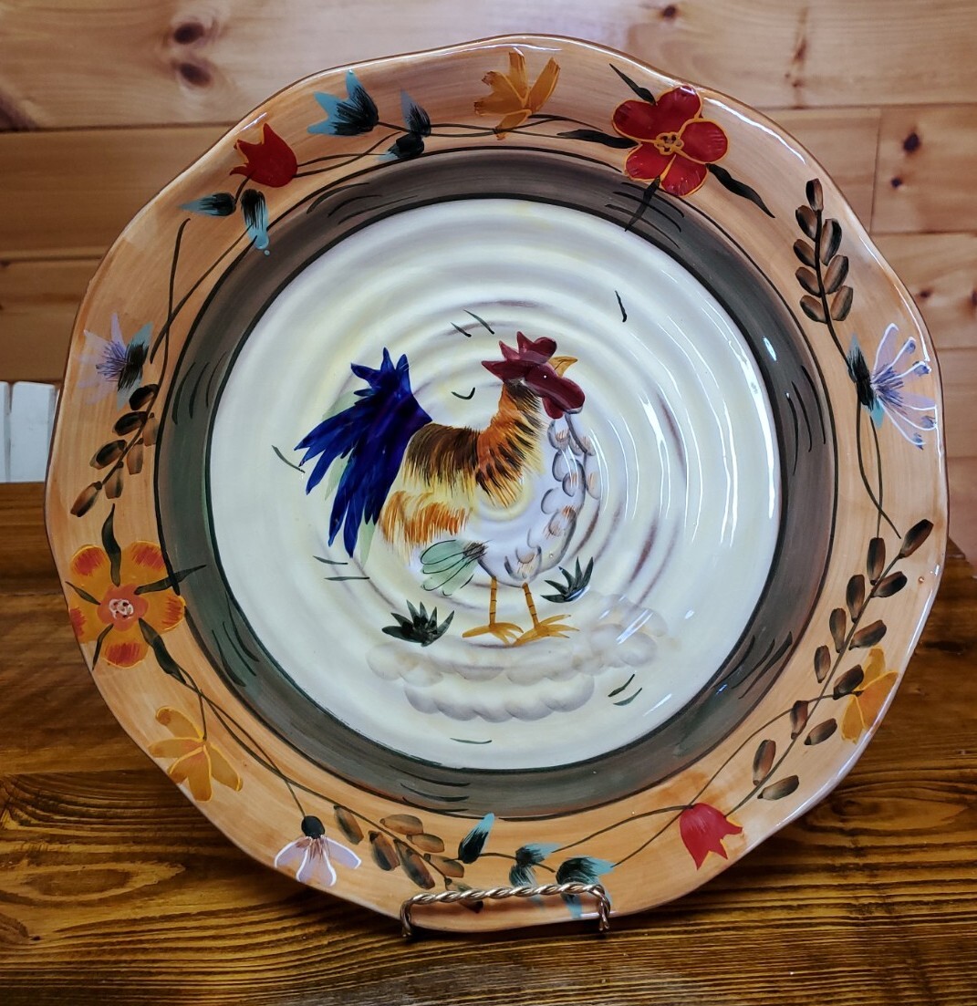 Wall Hanging Plates With Chargers Rooster Plates