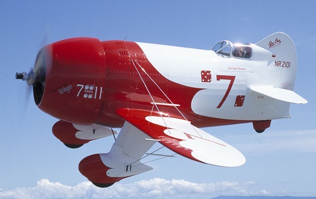 Gee Bee Super Sportster R-1 Racing Airplane Wood Model Replica SML Free ...