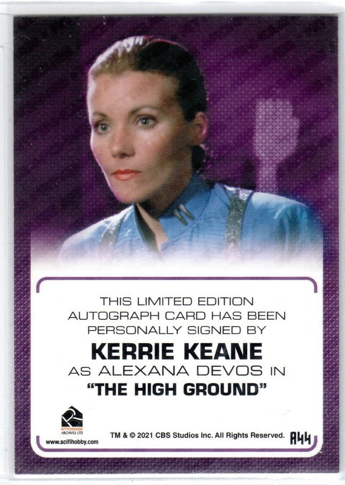 STAR TREK THE NEXT GENERATION ARCHIVES & INSCRIPTIONS KERRIE KEANE ...
