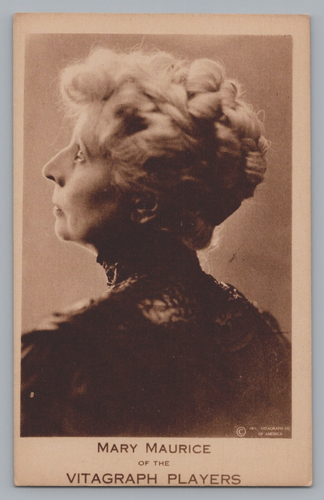 Arcade Card Mary Maurice Vitagraph Players Actress 1908-1919 Silent ...