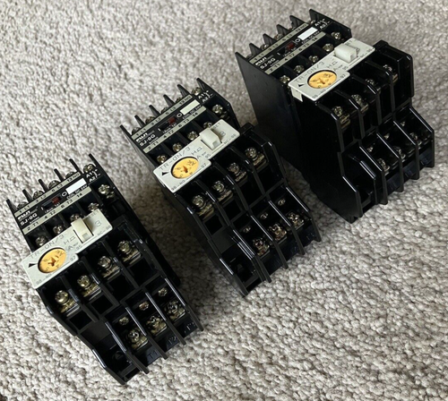 Lot Of 3 - FUJI ELECTRIC motor STARTER 24 VDC Coil SJ-0G with 4 to 6 A ...