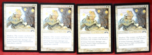MTG Mono White Summon Creature Soltari Visionary Exodus Block Magic TCG ...