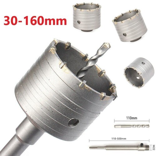 Concrete Hole Cutter 30-160mm - SDS Plus Drill Bit for Cement Stone | eBay