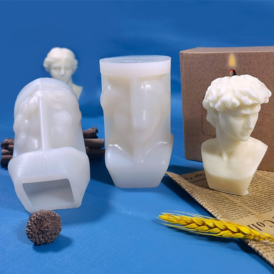 Candle Mold Silicone Mold DIY European Character Plaster Portrait ...