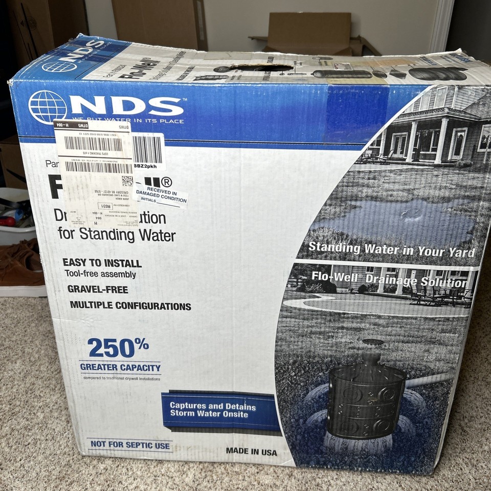 NDS FWAS24 Flo-Well Drainage Tank 50 Gal. Black Flowell | eBay