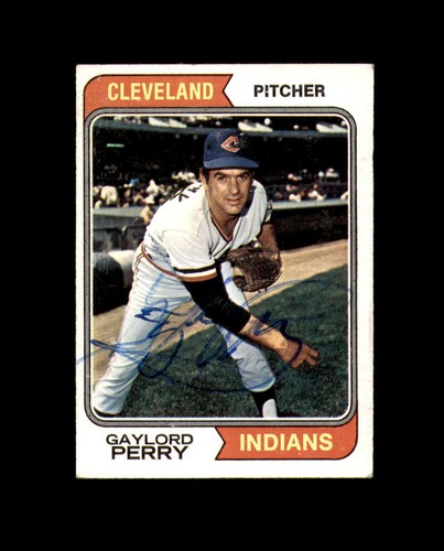 Gaylord Perry Signed 1974 Topps Cleveland Autograph | eBay