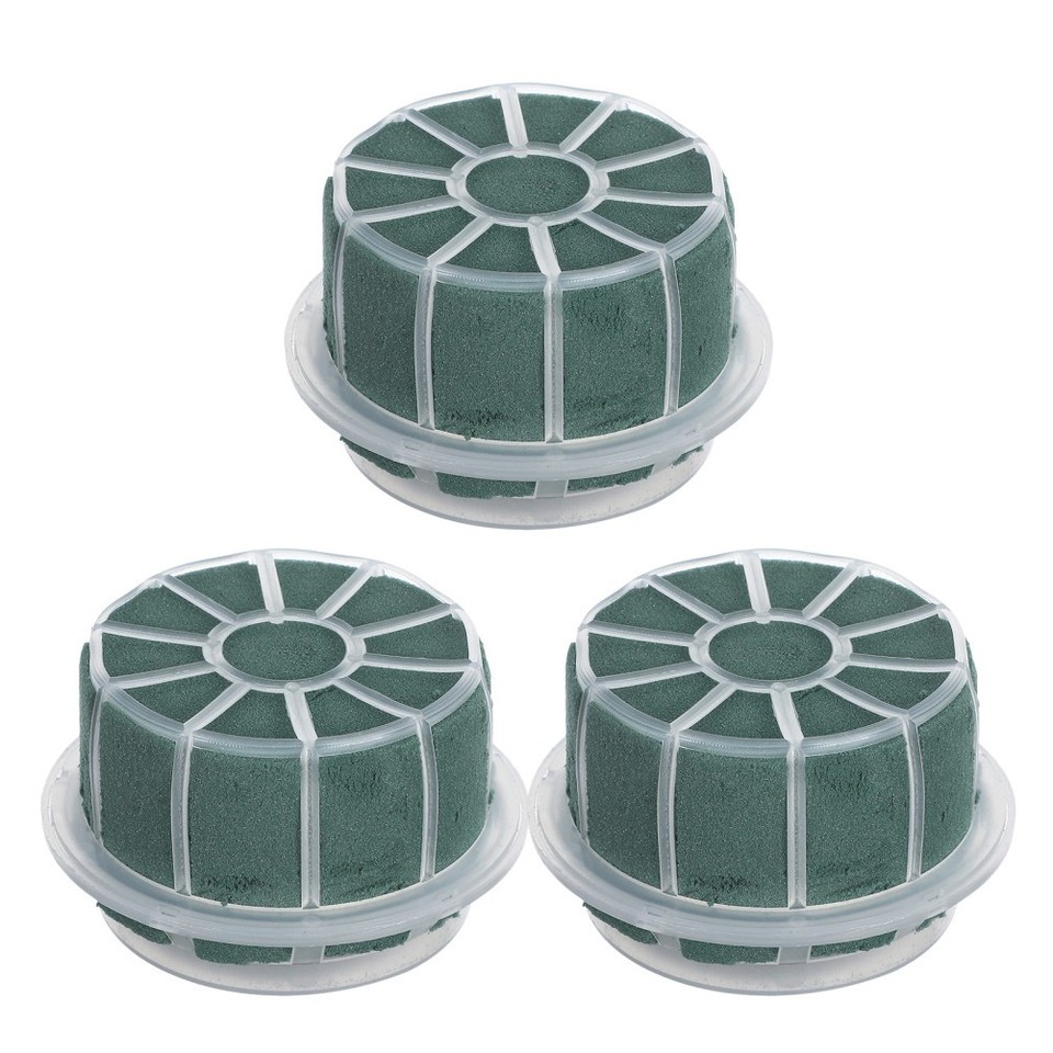 3 PCS Self-adhesive Round Flower Mud Floral Foam Holder Ornament | eBay UK
