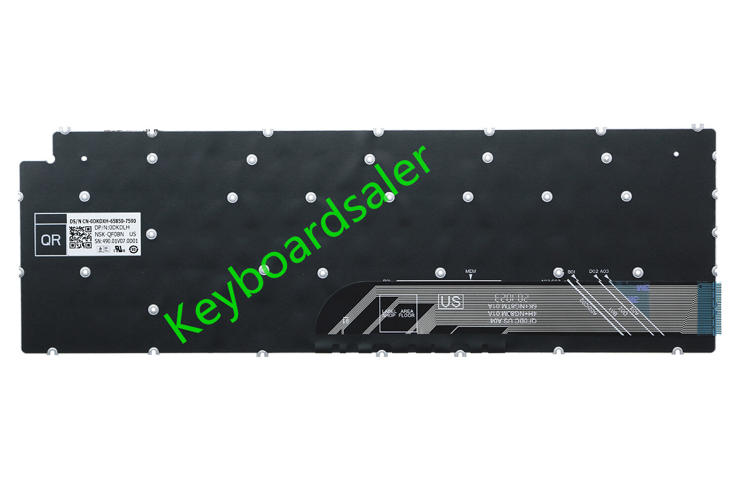 US no-backlit Keyboard for Dell Vostro 15-5501 5502 P102F 5590 P88F 15 ...