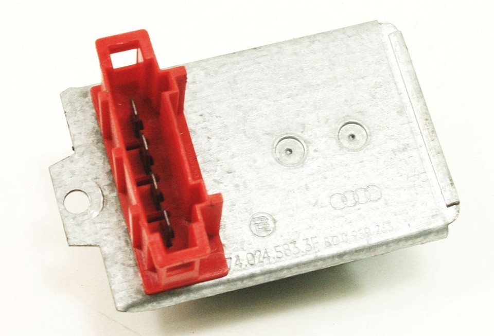 AC Heater Blower Fan Resistor VW Passat B5 Audi A4 - Genuine - 8D0 959 ...