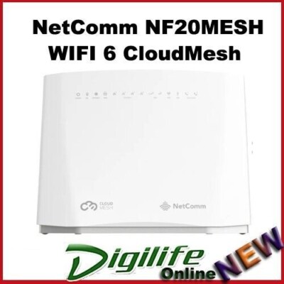 NetComm NF20MESH Dual-Band Wi-Fi 6 CloudMesh VDSL/ADSL2+ Gateway | eBay ...