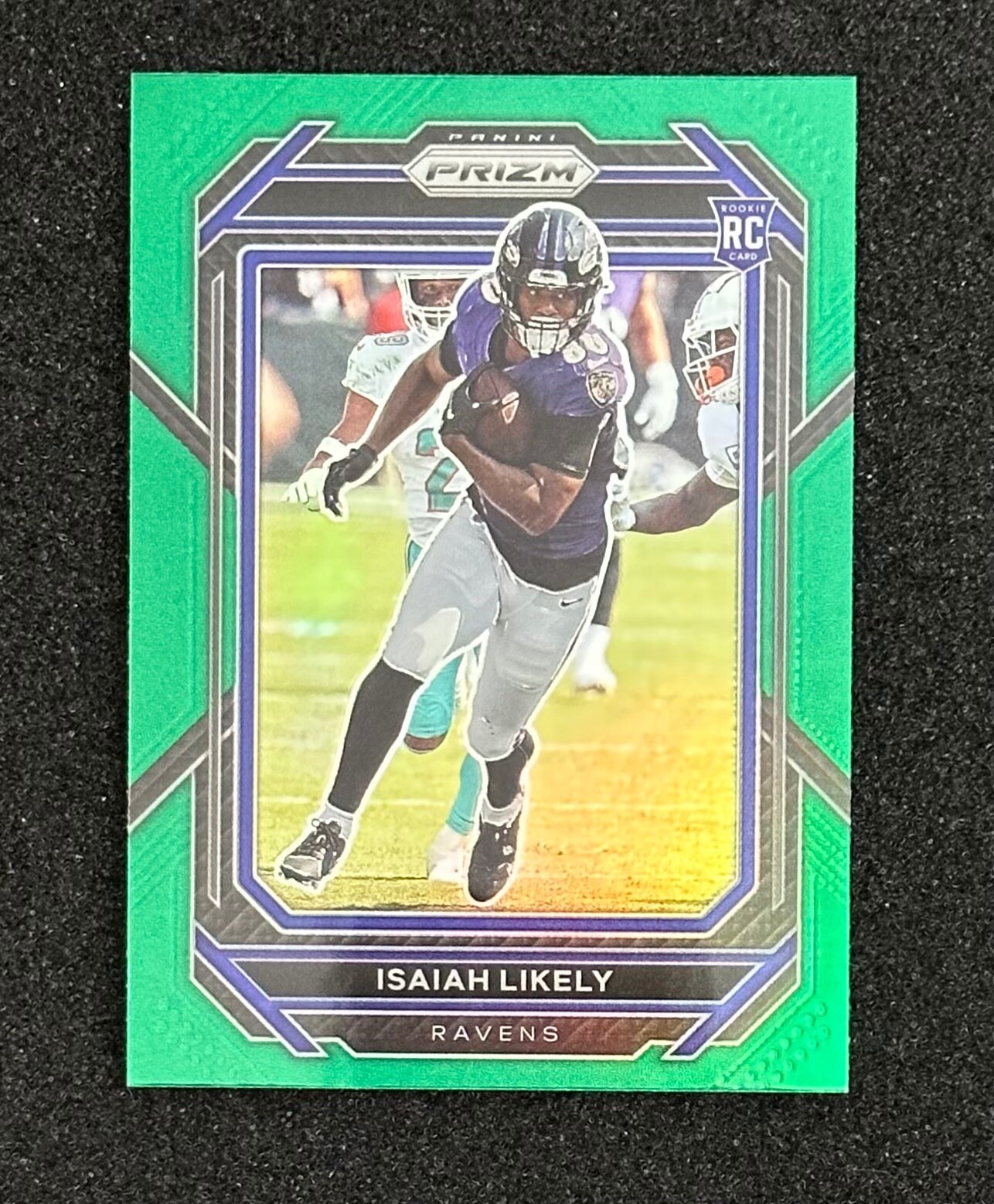 2022 Prizm Isaiah Likely Green Prizm Rookie Ravens RC SP! 🔥 | eBay