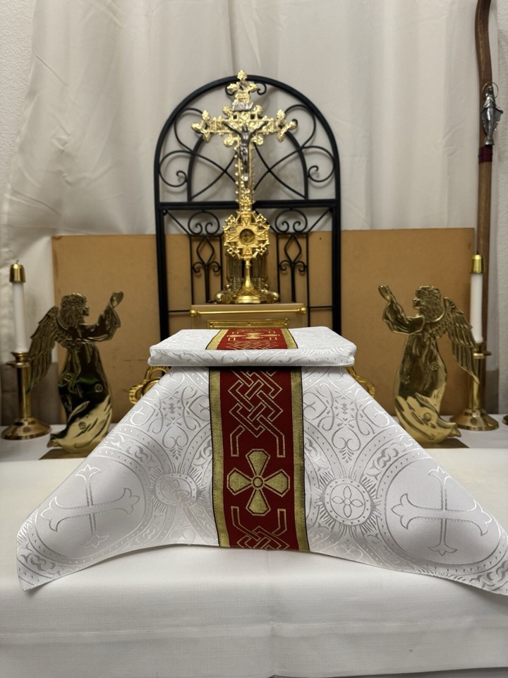 WHITE CHALICE VEIL AND BURSE SET | eBay