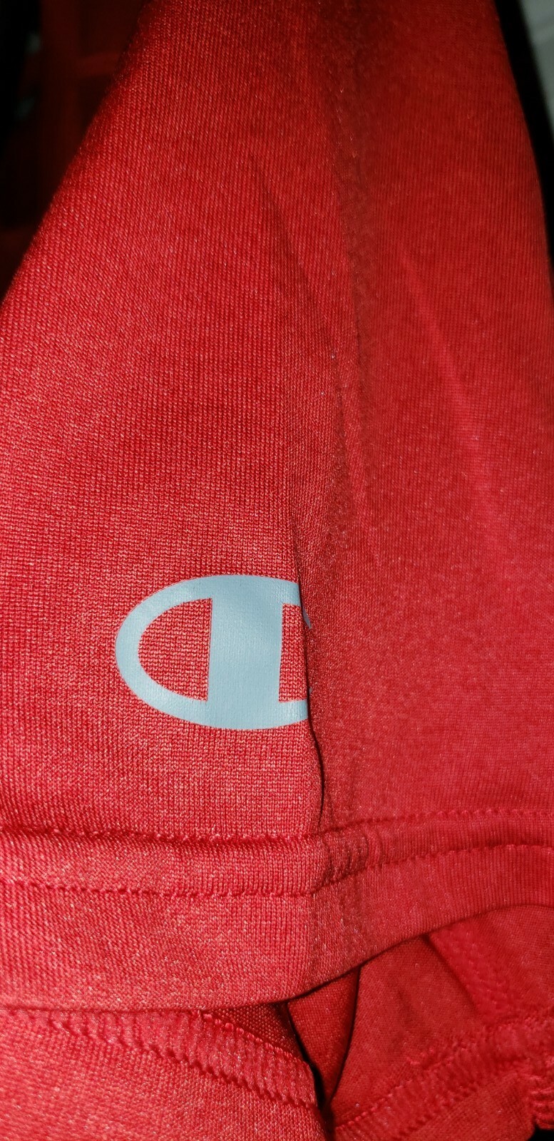 CHAMPION Dri Fit Vapor Top Shirt T-Shirt Size S Red Short Sleeve ...