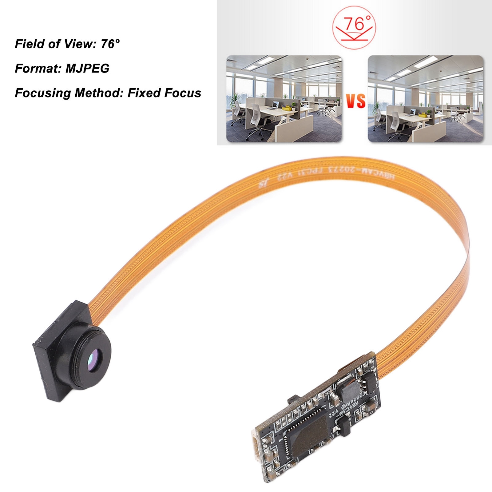 Camera Module 2MP 1080P 76° No Distortion 1080P USB2.0 OV2735 Wired ...