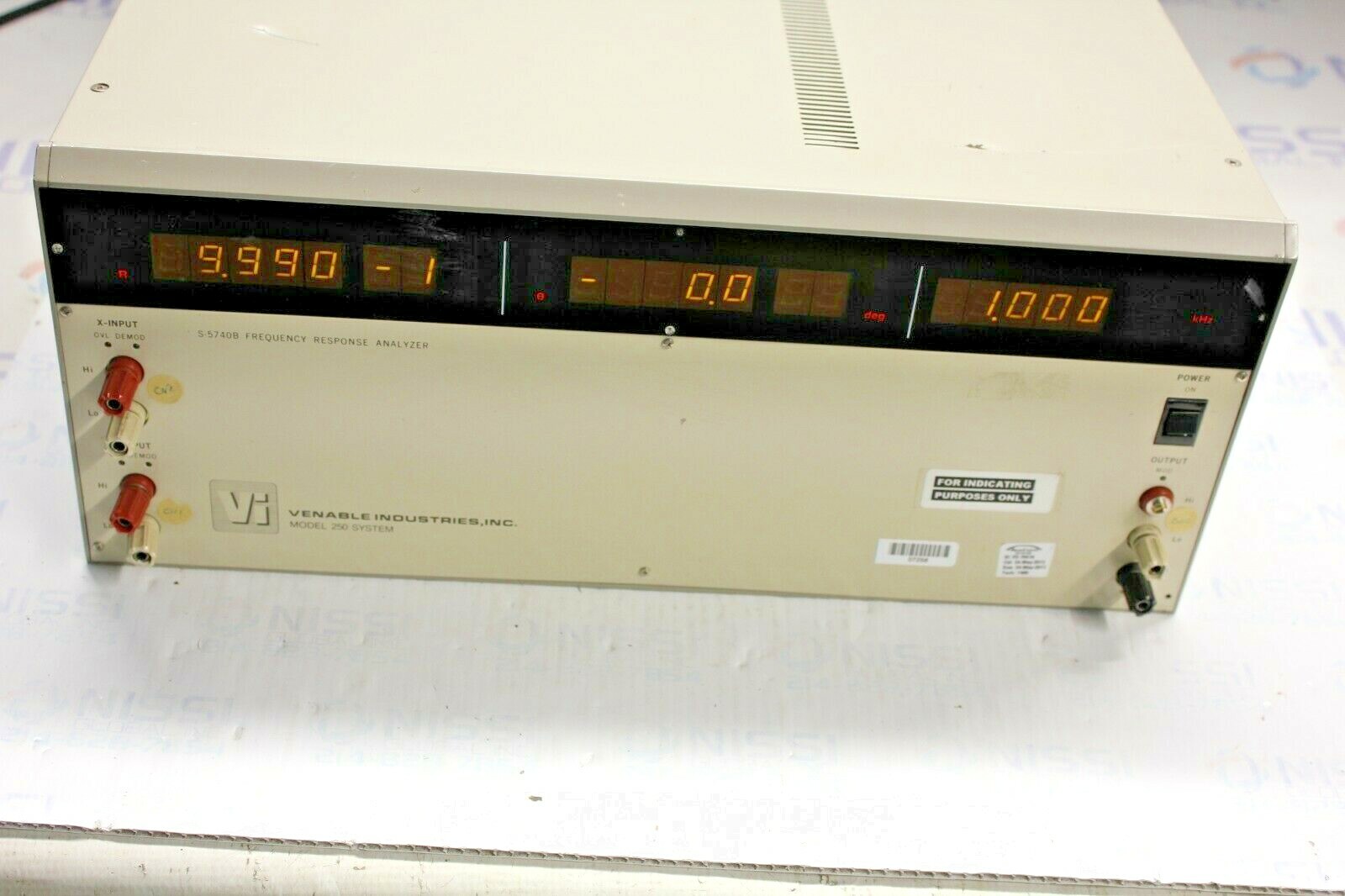 VENABLE INDUSTRIES INC MODEL 250 S-5740B Frequency Response Analyzer | eBay