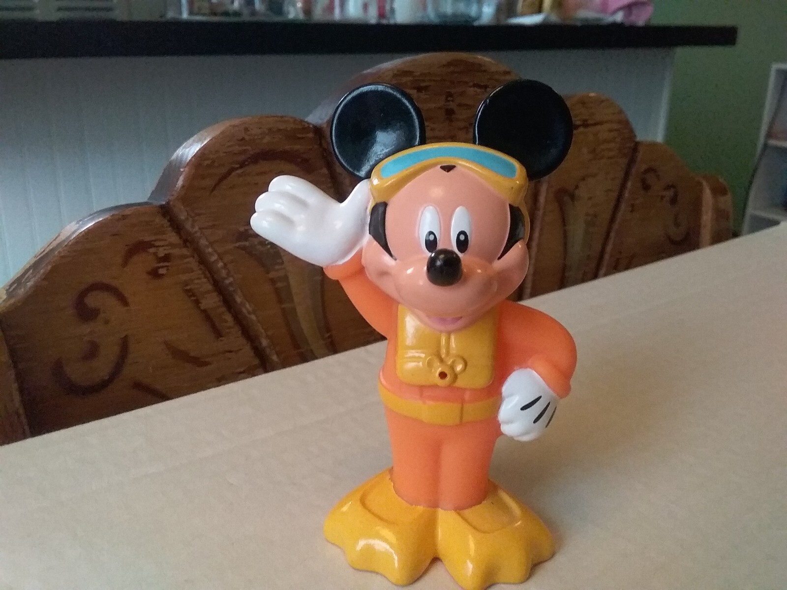 DISNEY Mickey Mouse 2011 Yellow Scuba Diver 4" Figure Toy | eBay