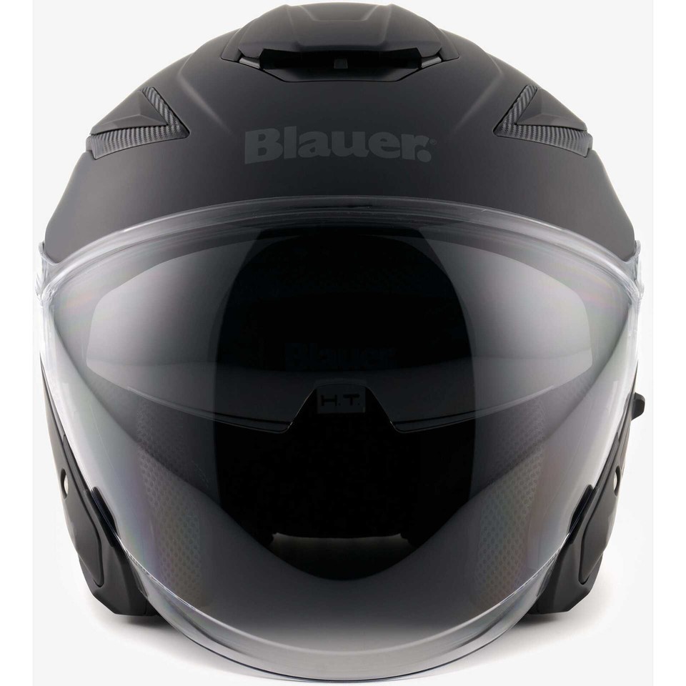 BLAUER JJ01 H07 Black Matt Jet Motorcycle Helmet | eBay UK