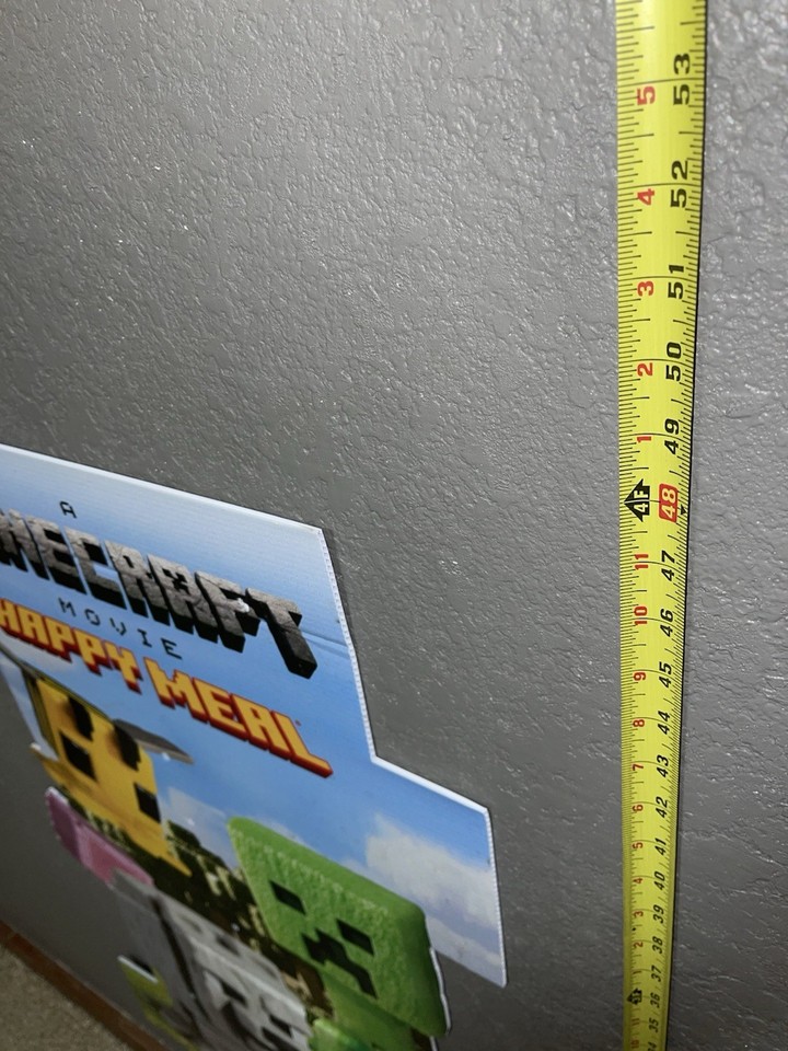 Minecraft Happy Meal 4FT Poster Set + 3FT Drive-thru sign -McDonald’s ...