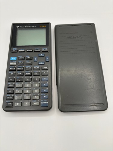 Texas Instrument TI 82 Graphing Calculator W Cover Tested - FREE Ship ...