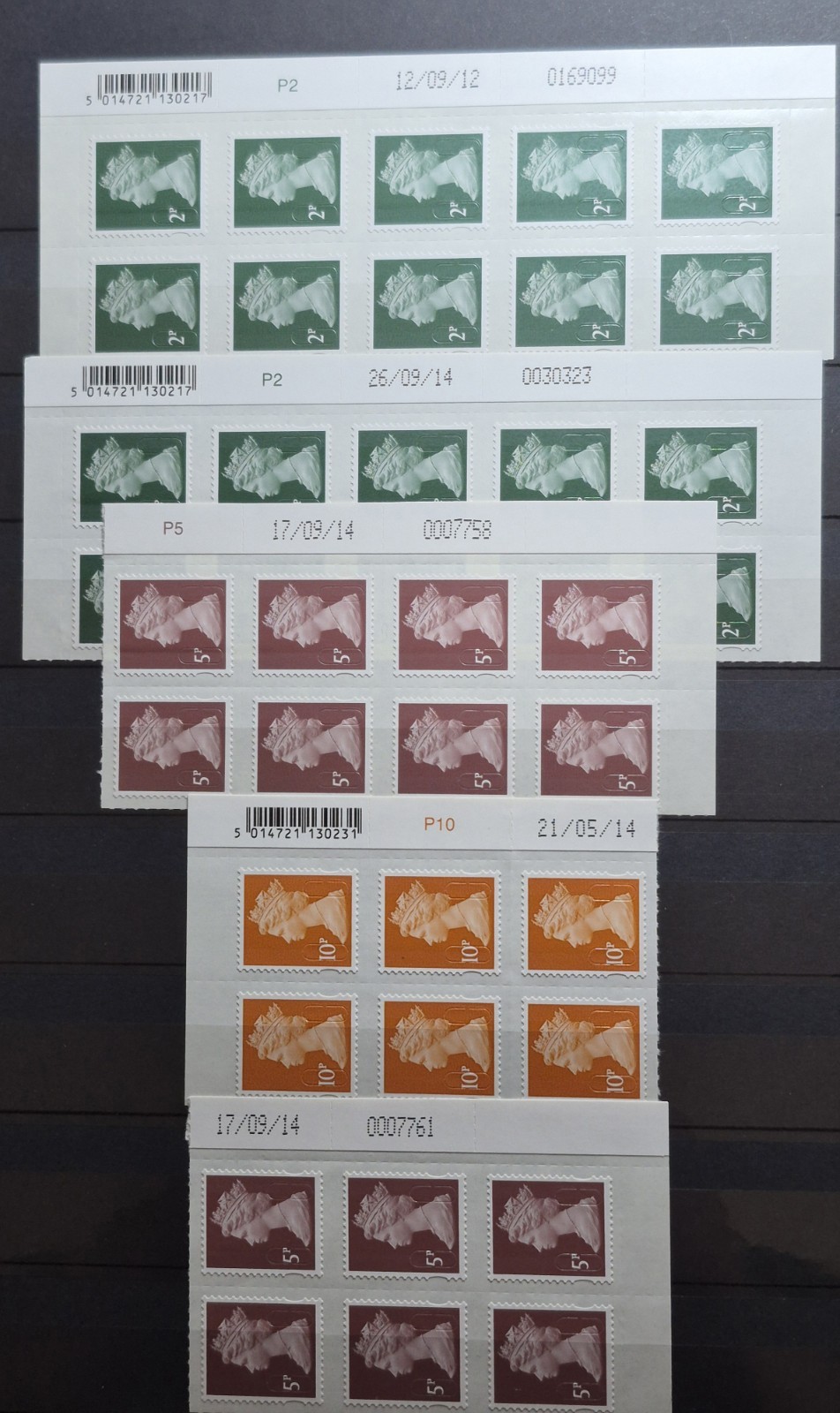 Selection of Machin Date Blocks | eBay UK