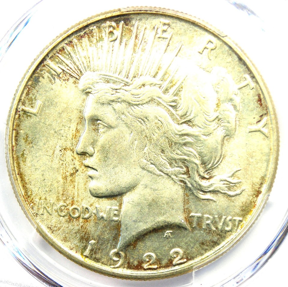 1922-S Peace Silver Dollar $1 - Certified PCGS MS65+ Plus Grade ...