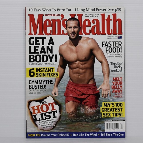 Australian Mens Health Magazine September 2011 Get A Lean Body, The Hot List | eBay