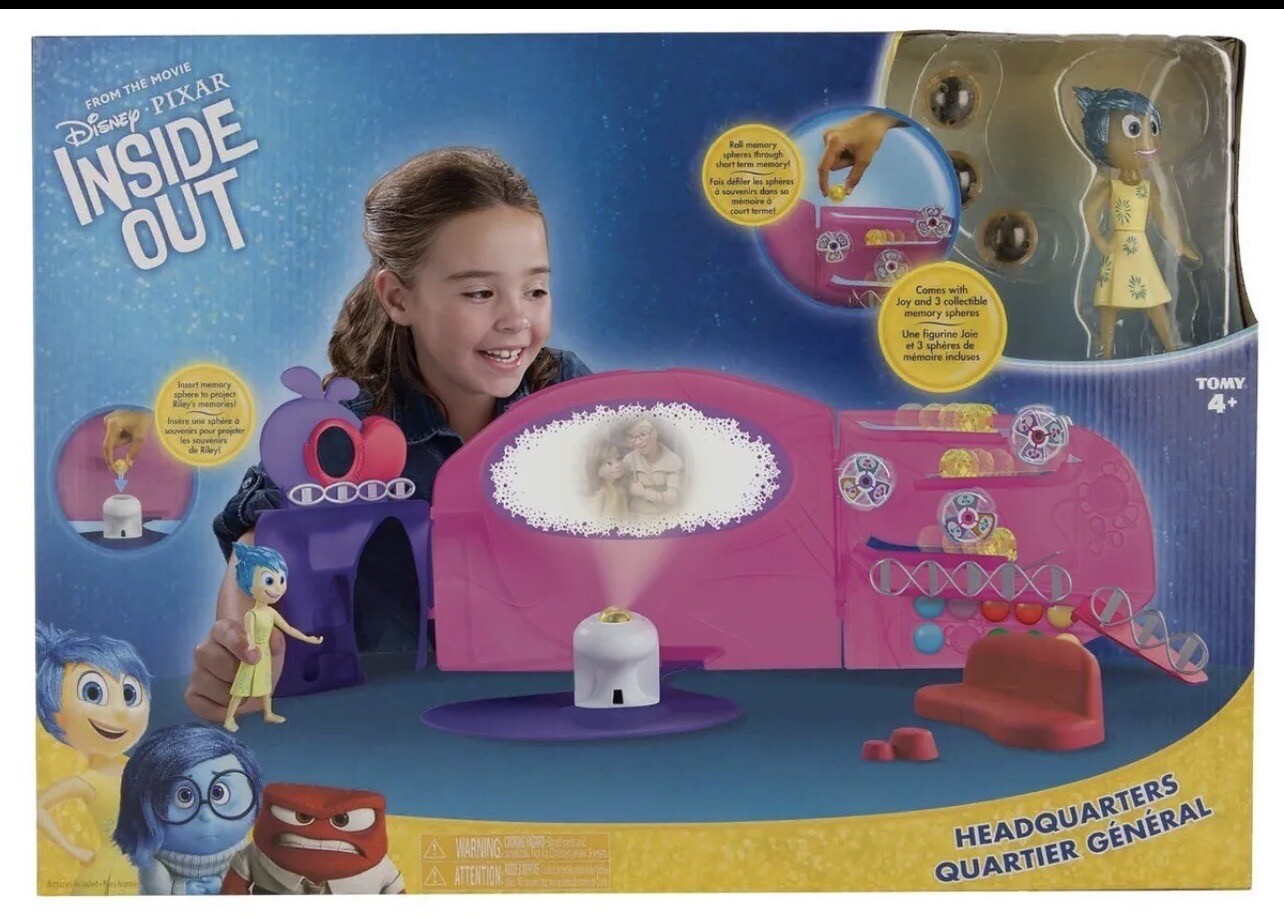 Disney Inside Out Headquarters Playset Joy Figure Light Up Memory ...