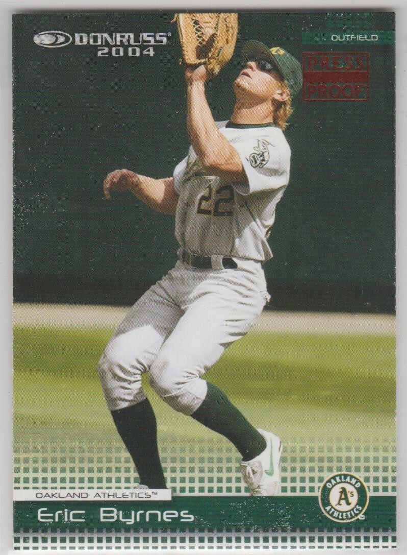 2004 Donruss Red Press Proof #163 Eric Byrnes Oakland Athletics A's | eBay